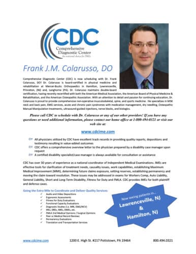 Featured Physician – Comprehensive Diagnostic Center